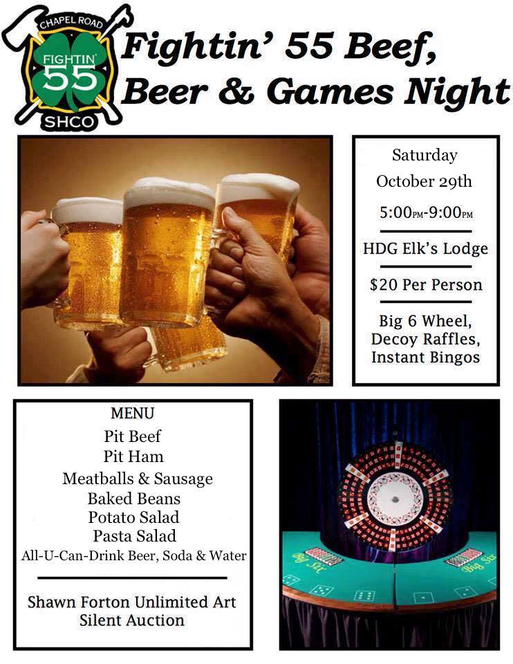 Beef, Beer & Game Night - Susquehanna Hose Co. - Harford Volunteer